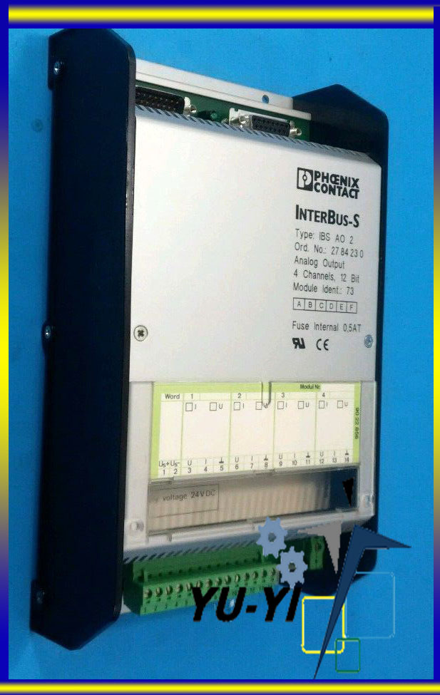 PHOENIX CONTACT INTERBUS-S IBS AO 2 AA22 - PLC DCS SERVO Control MOTOR POWER SUPPLY IPC ROBOT